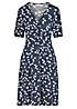 Freemans Navy Floral Print Tea Dress | Freemans
