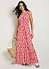 Freemans Pink Floral Maxi Dress | Freemans