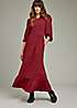 Freemans Red Print Tiered Maxi Dress | Freemans