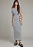 Freemans Stripe Knot Detail Maxi Dress | Freemans