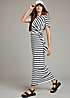Freemans Stripe Knot Detail Maxi Dress | Freemans