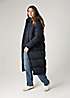 French Connection Longline Quilted Puffer Jacket With Hood | Freemans
