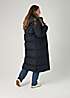French Connection Longline Quilted Puffer Jacket With Hood | Freemans