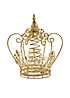 Gold Glitter Crown Tree Topper | Freemans