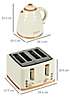HOMCOM Kettle & 4 Slice Toaster Set - Beige | Freemans
