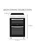 Haden HE65DOMW 60cm Electric Double Oven Cooker with Ceramic Hotplate ...