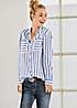 Heine Striped Longline Blouse | Freemans