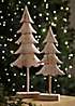 Hills Rustic Wooden Fir Tree - Small | Freemans