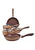 JML Copper Stone 5 Piece Saucepan and Frying Pan Set | Freemans