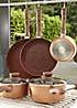 JML Copper Stone 5 Piece Saucepan and Frying Pan Set | Freemans