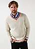 Joe Browns Classic Preppy V-Neck Cable Knit Jumper | Freemans