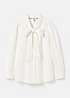 Joules Everly Plain Tie Neck Blouse | Freemans