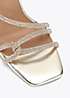 KG Kurt Geiger Gold Audrey High Sandals | Freemans