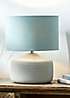 Kai Duck Egg Scratch Texture Ceramic Table Lamp | Freemans