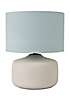 Kai Duck Egg Scratch Texture Ceramic Table Lamp | Freemans
