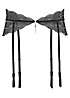 LASCANA Floral Look Transparent Lace Suspenders | Freemans