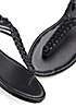 LASCANA Toe-Post Braided Sandals | Freemans
