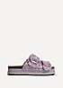 Linzi Bahama Lilac Diamante Flatform Sandals | Freemans