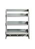 Lloyd Pascal Oregon Wall-Mounted Shelving with Chrome Hooks | Freemans