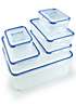 LocknLock 6 Piece Rectangular Food Container Set | Freemans