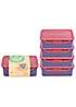 LocknLock Classic Set Of 5 Rectangular Food Storage Containers | Freemans