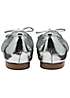 Lotus Americas Silver Textile Ballerina Shoes | Freemans