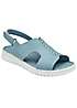 Lotus Astrid Pale Blue Leather Slingback Sandals | Freemans