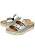 Lotus Silver Croc Linar Sandals | Freemans