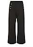 M&Co Petite Military Button Trousers | Freemans