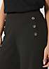M&Co Petite Military Button Trousers | Freemans