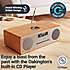 Majority Oakington OAK Music System CD Player, Dab Radio, Bluetooth ...