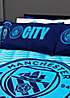 Manchester City FC Crest Reversible Duvet Cover Set | Freemans