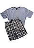 Mens Plain & Checked Short Pyjamas Set | Freemans