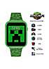Mojang Minecraft Green Silicon Strap Watch | Freemans