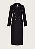 Monsoon Daria Double-Breasted Coat | Freemans