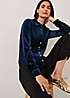Monsoon Sam Smocked Stretch Velvet Shirt | Freemans