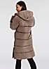 Only Long Quilted Hooded Coat | Freemans
