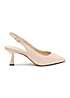 Paradox London ’Kelsey’ Nude Flared Heel Slingback Court Shoes | Freemans