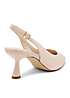 Paradox London ’Kelsey’ Nude Flared Heel Slingback Court Shoes | Freemans
