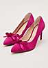 Phase Eight Pink Suede Bow Shoes | Freemans