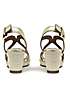 Radley London Soft Gold Florence Close Metallic Wishbone Midi Wedge ...