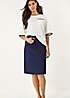 Roman A-Line Bengaline Stretch Skirt | Freemans