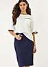 Roman A-Line Bengaline Stretch Skirt | Freemans