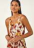 Roman Abstract Tassel Trim Maxi Dress | Freemans