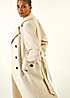 Roman Textured Premium Belted Smart Coat | Freemans