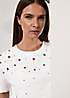 STAR by Julien Macdonald Eyelet Detail Short Sleeve T-Shirt | Freemans