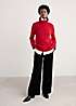 Seasalt Cornwall Red Braque Lambswool Blend Roll Neck Jumper | Freemans