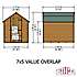 Shire Value Overlap 7 x 5 Shed - Installed | Freemans