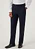 Skopes Brooklyn Navy Blue Regular Fit Smart Trousers | Freemans