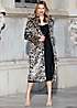Sosandar Leopard Print Premium Faux Fur Longline Coat | Freemans